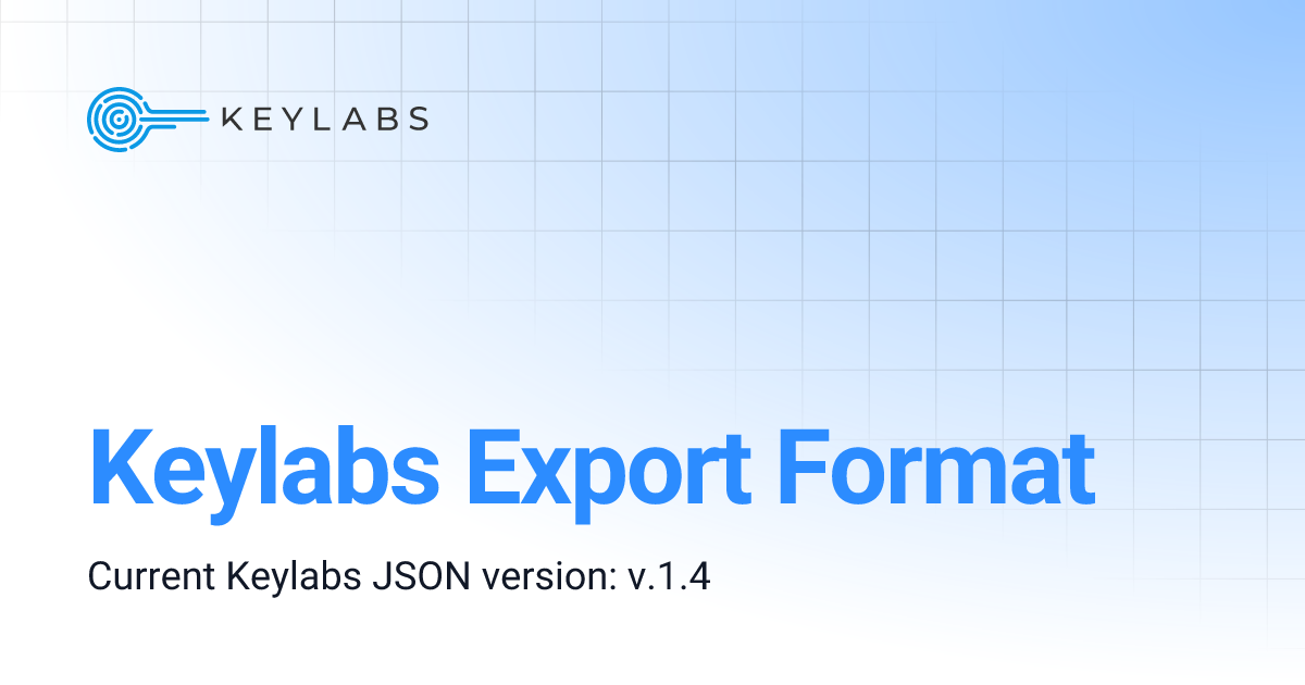 Keylabs Export Format | Keylabs Guidelines
