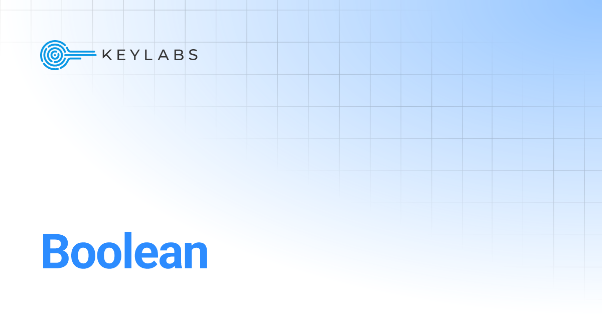 Boolean | Keylabs Guidelines