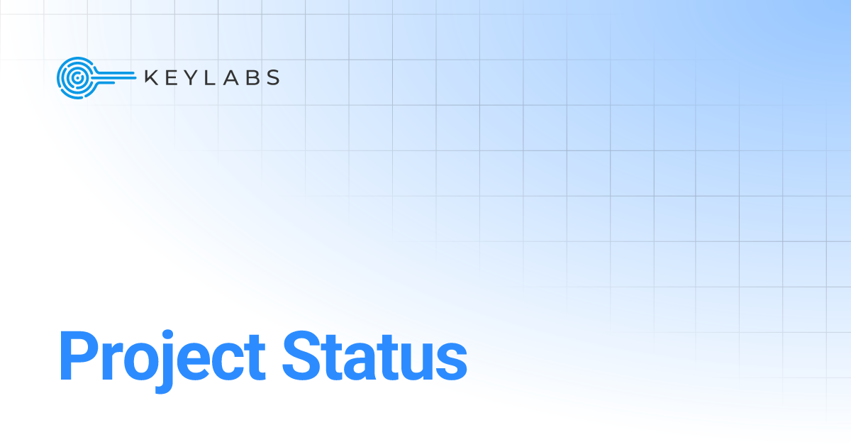 Project Status | Keylabs Guidelines